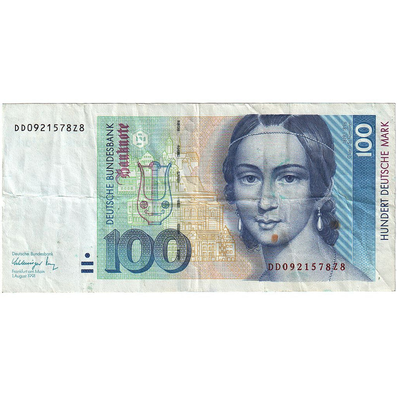 Billet République fédérale allemande 100 Deutsche Mark 1980 1980-01-02 ...