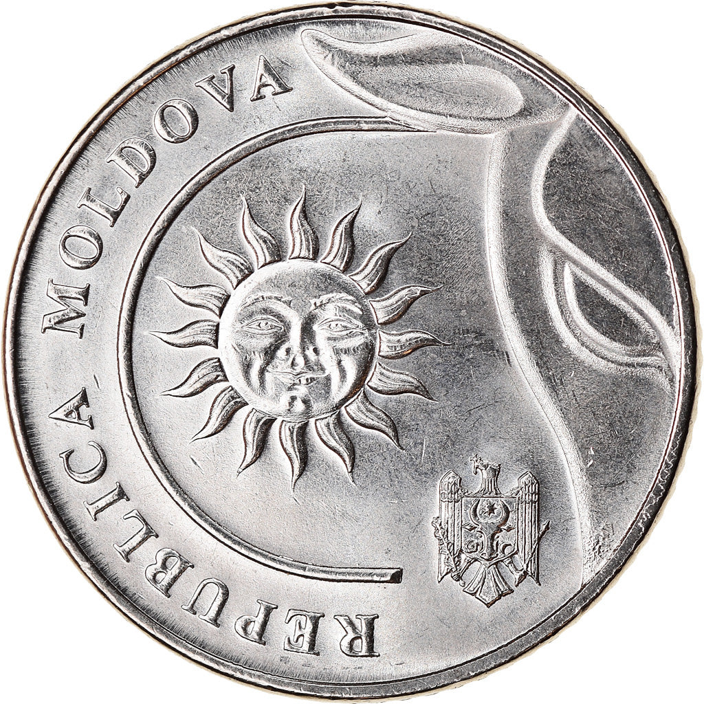 Moneda Moldova 2 Lei 2018 SC Níquel chapado en acero – Numiscorner.com