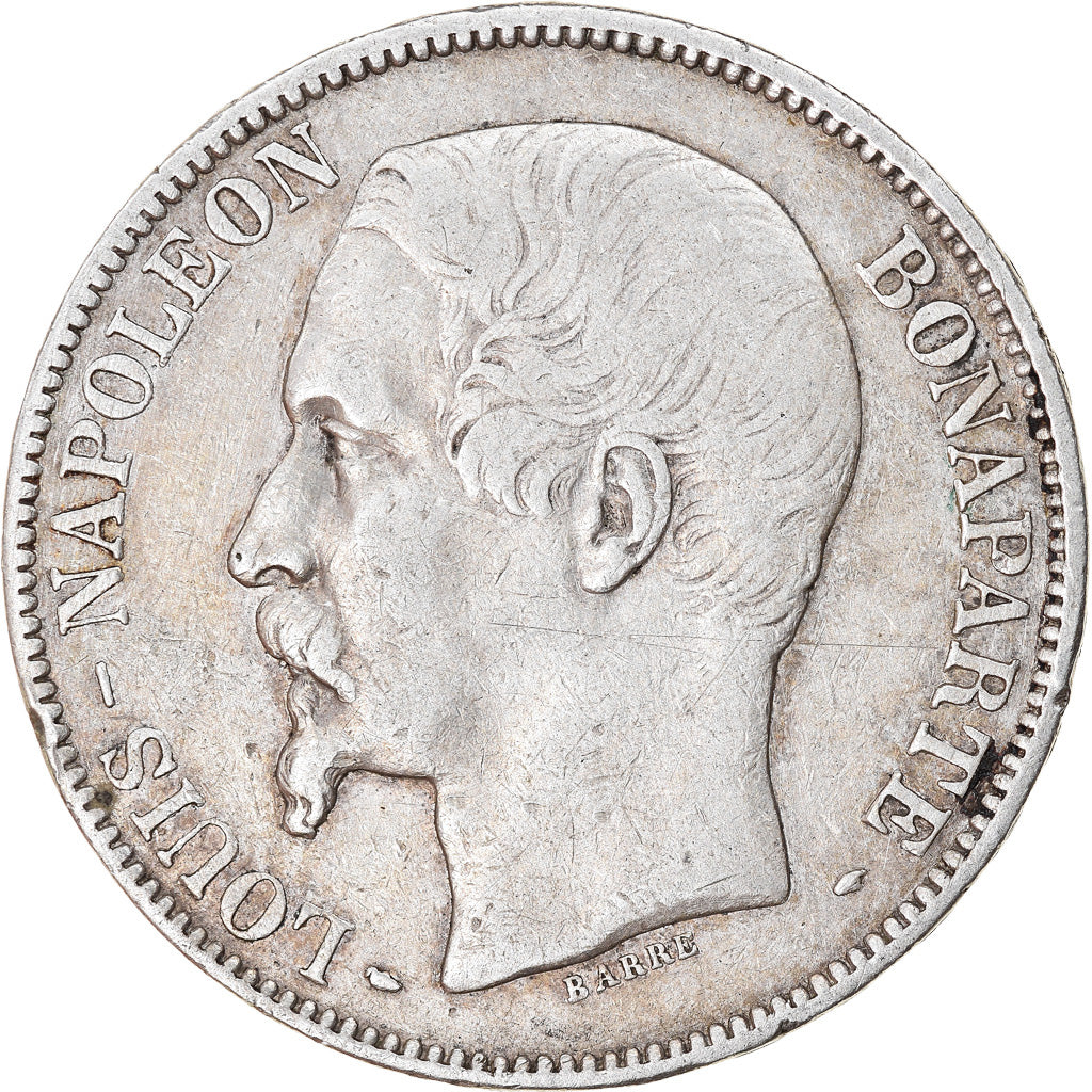 Coin France Napoléon III 5 Francs 1852 Paris VF(30-35) Silver KM:773.1 ...