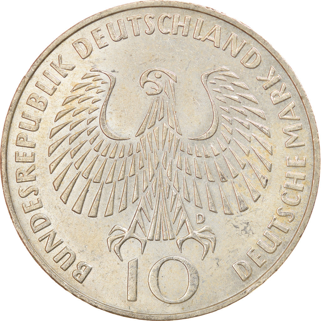 Monnaie République fédérale allemande 10 Mark 1972 Munich SUP Argent ...