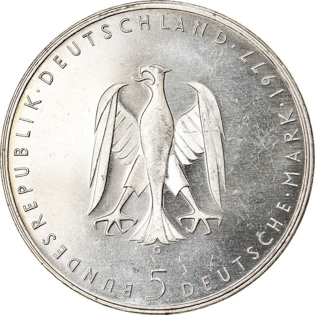 Monnaie République fédérale allemande 5 Mark 1977 Karlsruhe Germany ...