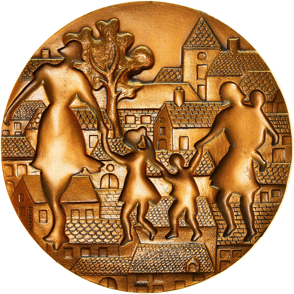 France Médaille VIllages d'enfants SOS de France Mayot TTB+ Bronze ...