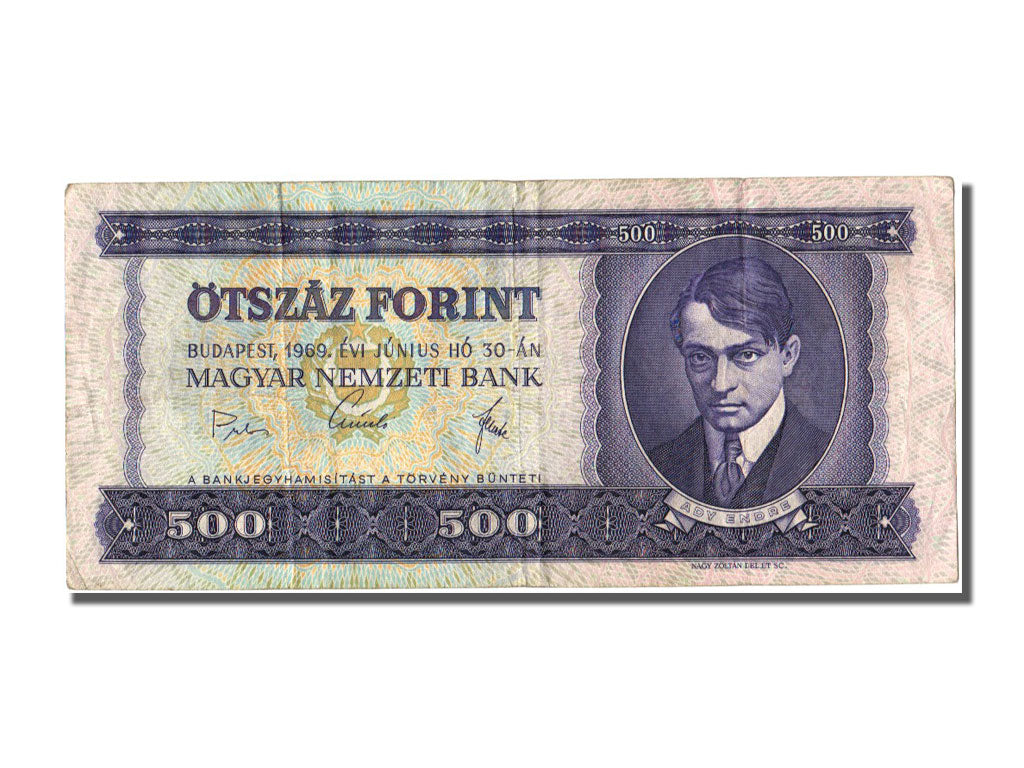 Hungary 500 Forint 1969 KM #172a 1969-06-30 EF(40-45) E – Numiscorner.com