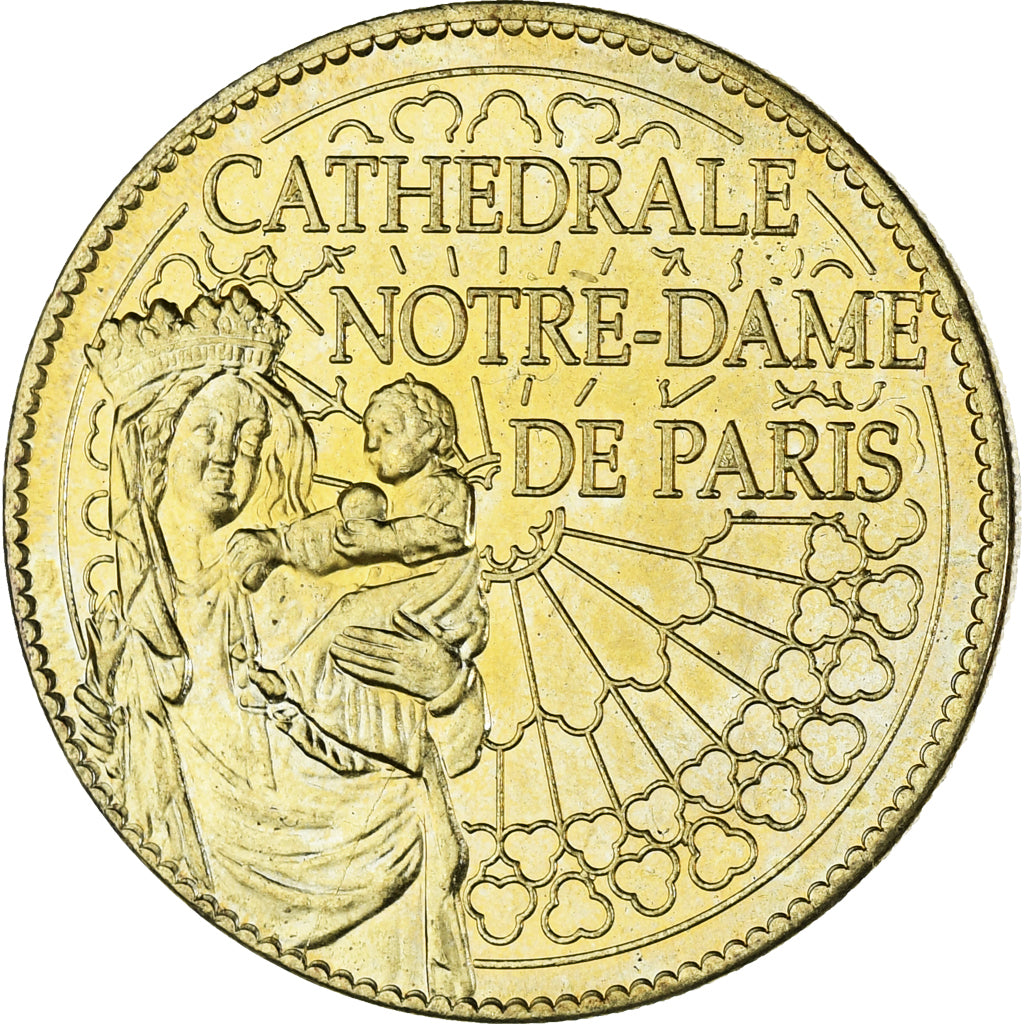 France Jeton Tourist Token Paris - Cathédrale Notre Dame de Paris Arts ...