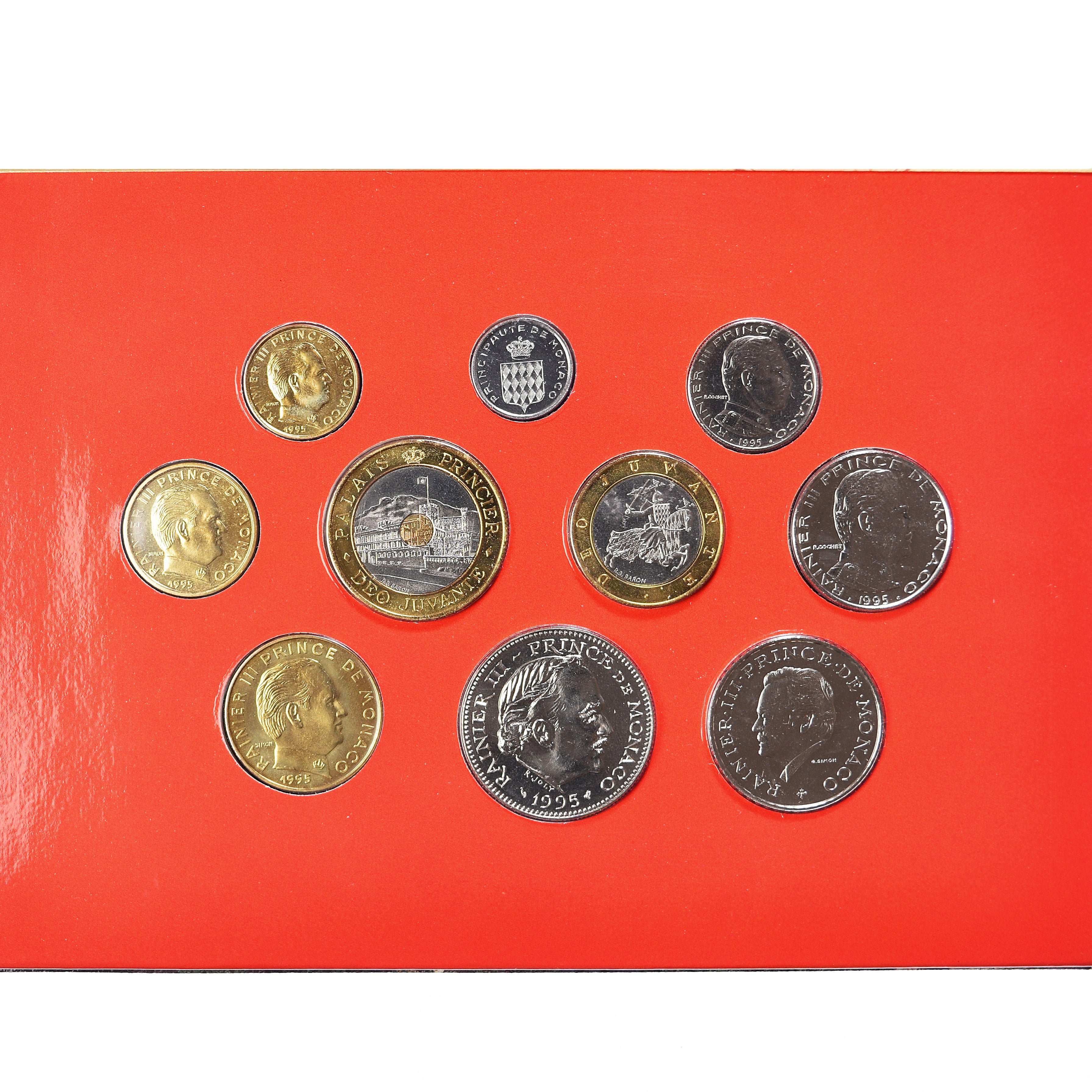 Coin Monaco Coffret Monaco 1995 Set 1995 BE MS(65-70) (No Composition ...