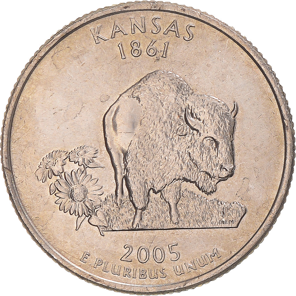 Coin United States Kansas Quarter 2005 U.S. Mint Philadelphia MS(65-70 ...