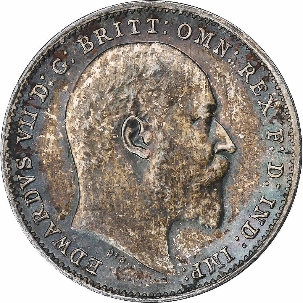 Great Britain Edward VII 3 Pence 1902 Silver MS(65-70) KM:797.1 ...