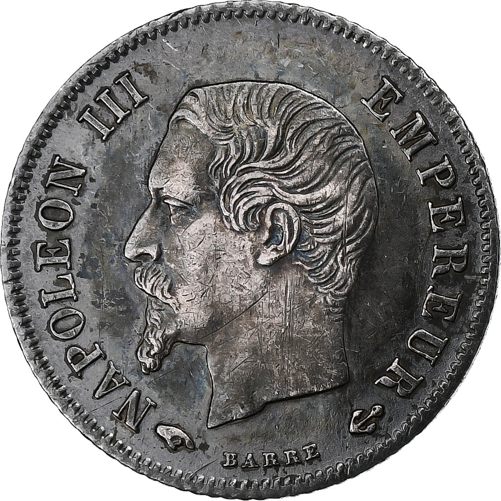 France Napoleon III 20 Centimes 1859 Paris Silver AU(50-53) Gadoury:305 ...