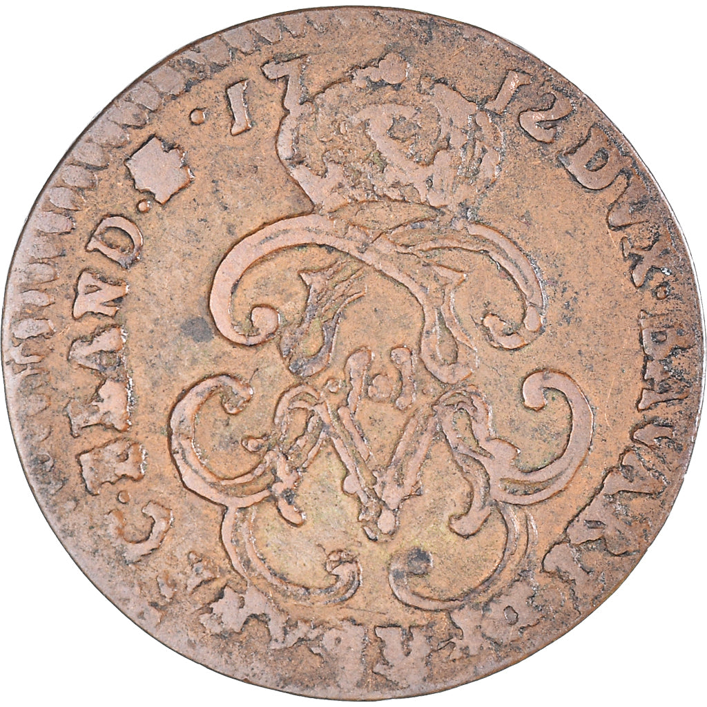 Monnaie Pays-Bas espagnols NAMUR Maximilian Emmanuel of Bavaria Liard ...