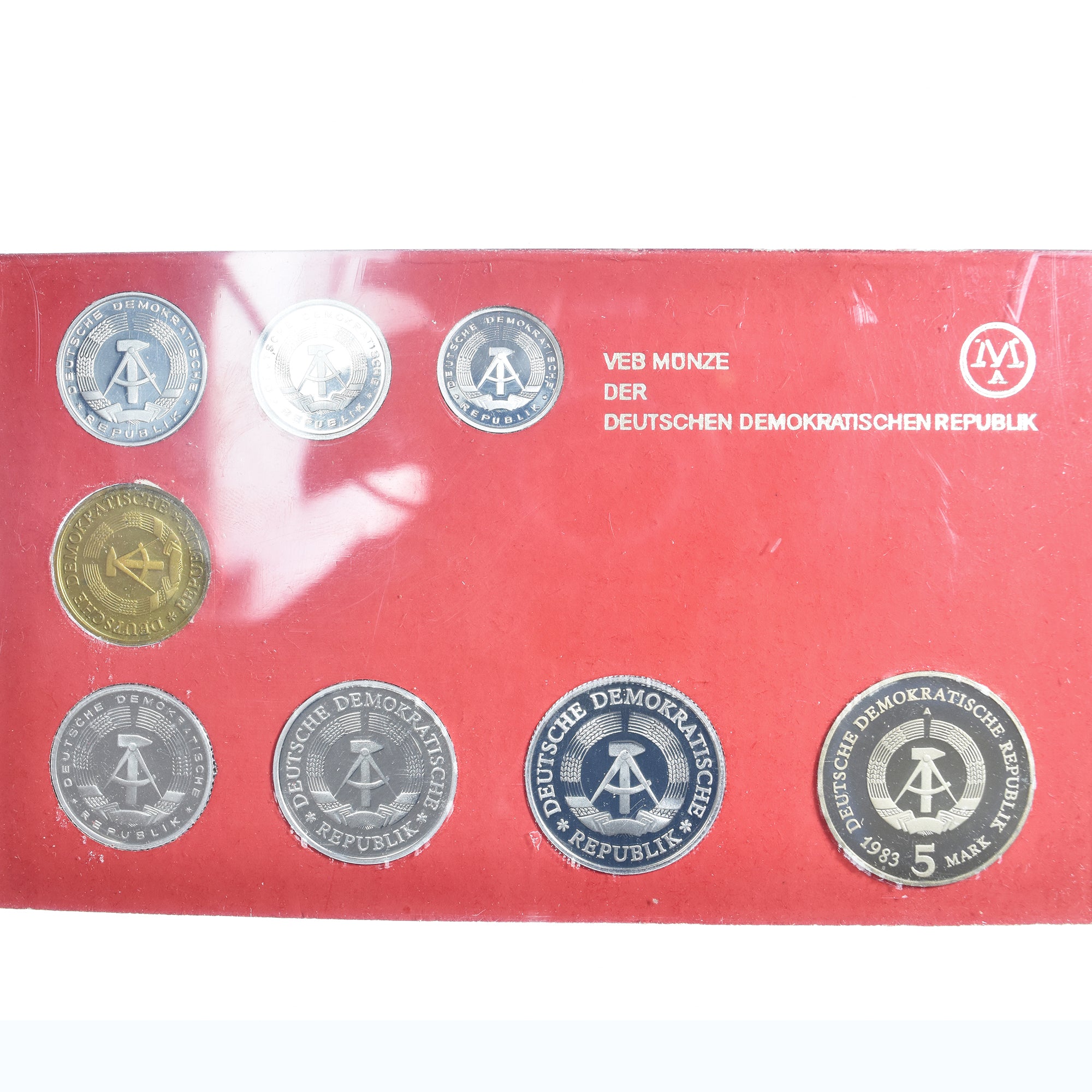 Coin GERMAN-DEMOCRATIC REPUBLIC 1 pfennig to 5 mark Meißen 1983 Berlin ...