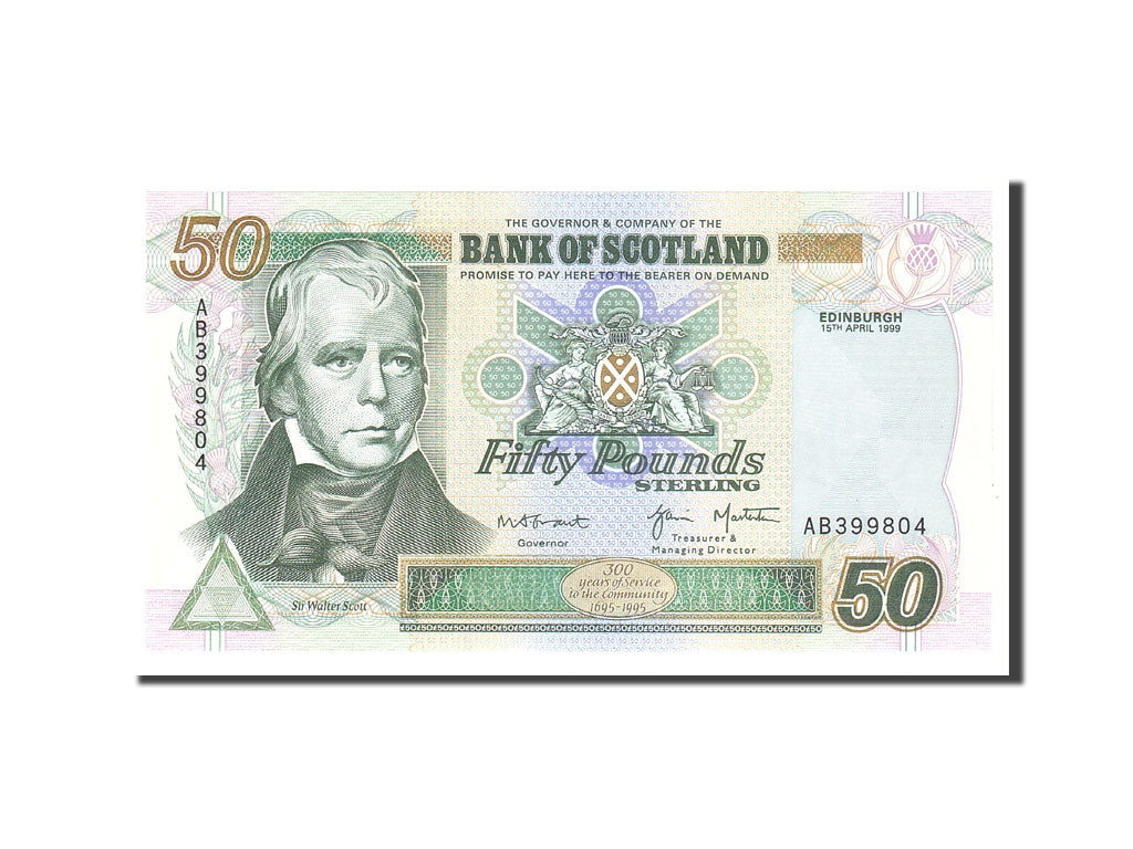 Banknote Scotland 50 Pounds 1999 Undated KM:122b UNC(65-70 ...