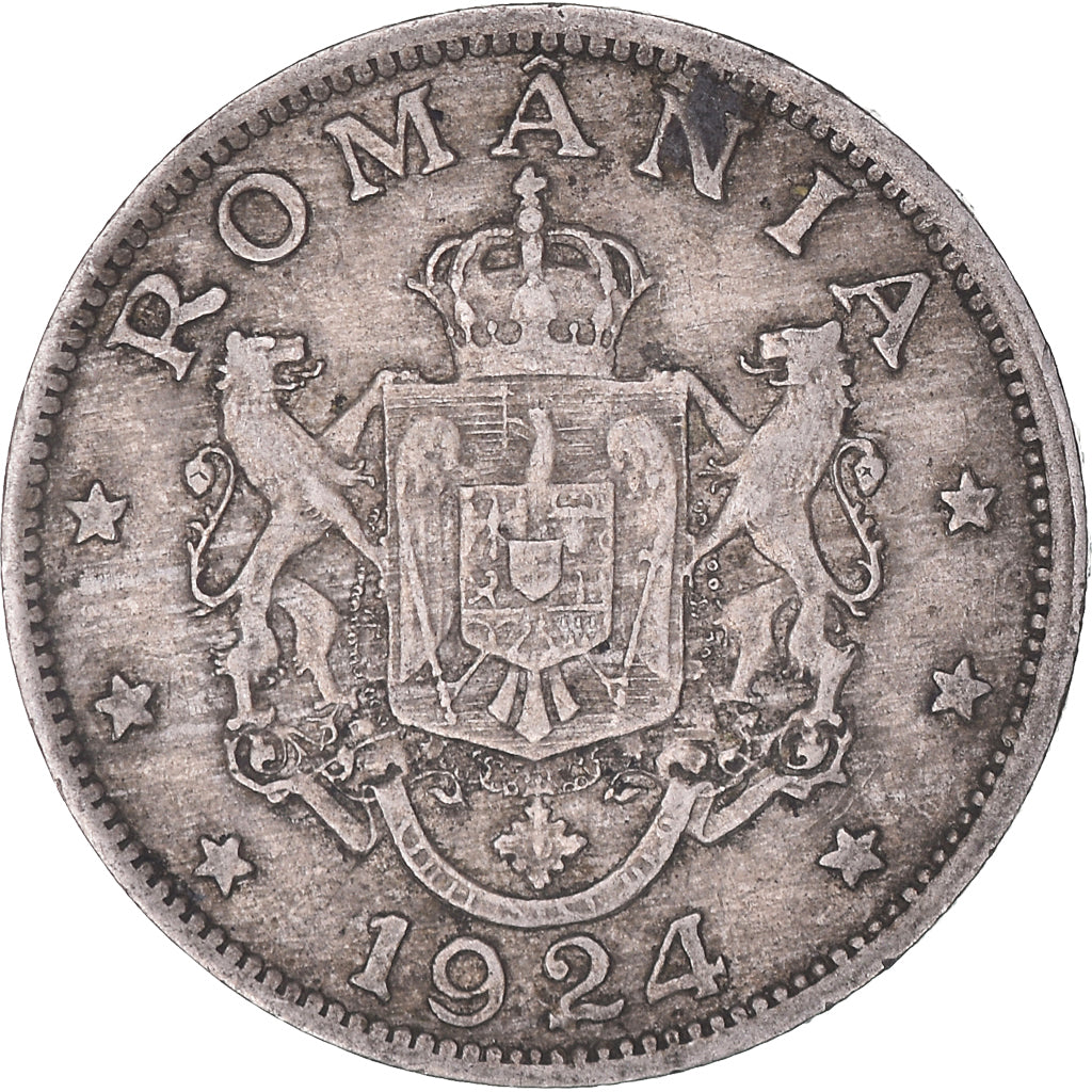 Coin Romania Ferdinand I 2 Lei 1924 Ferdinand I.Poissy. EF(40-45 ...