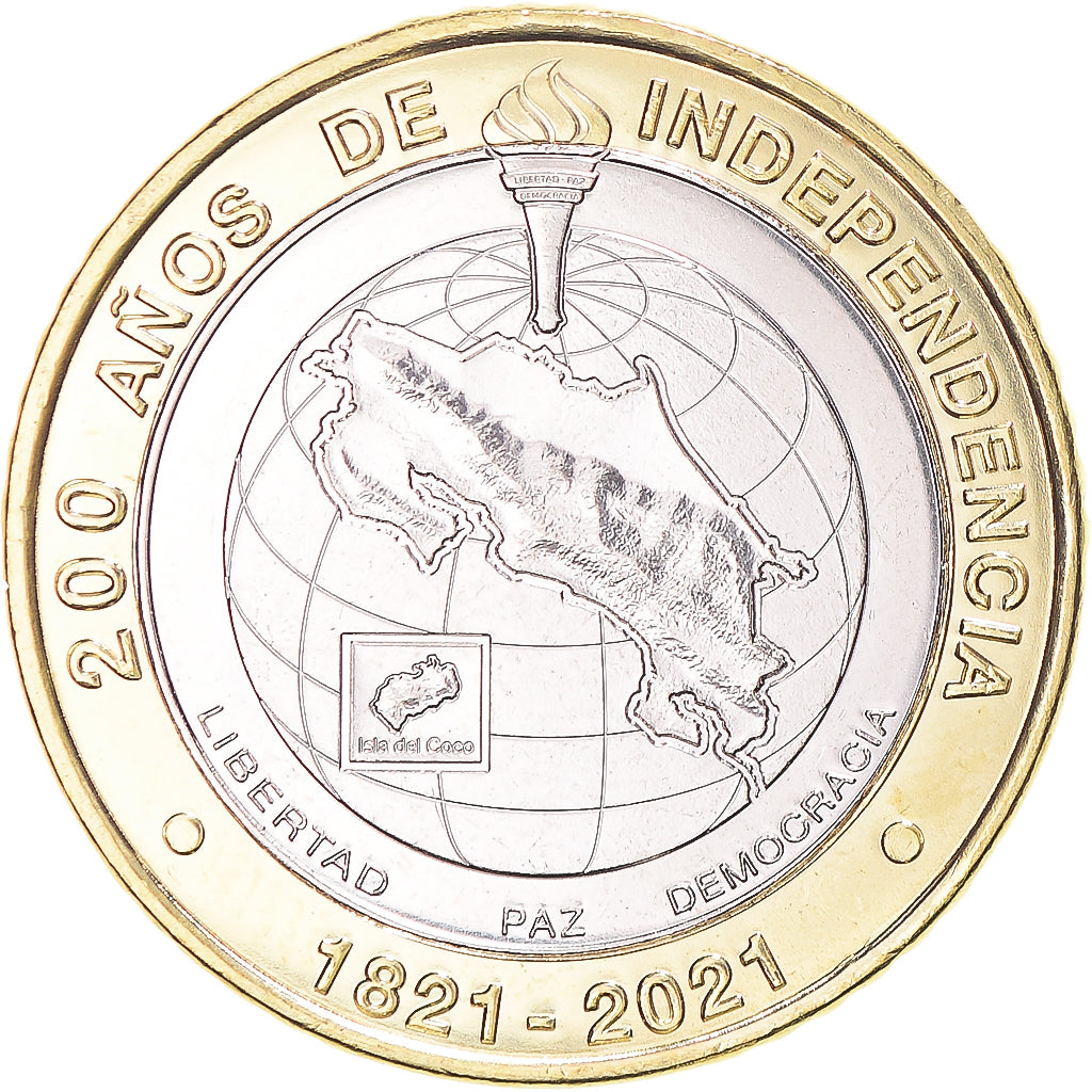 Monnaie Costa Rica 500 Colones 2021 Bicentenary of Independence SPL ...