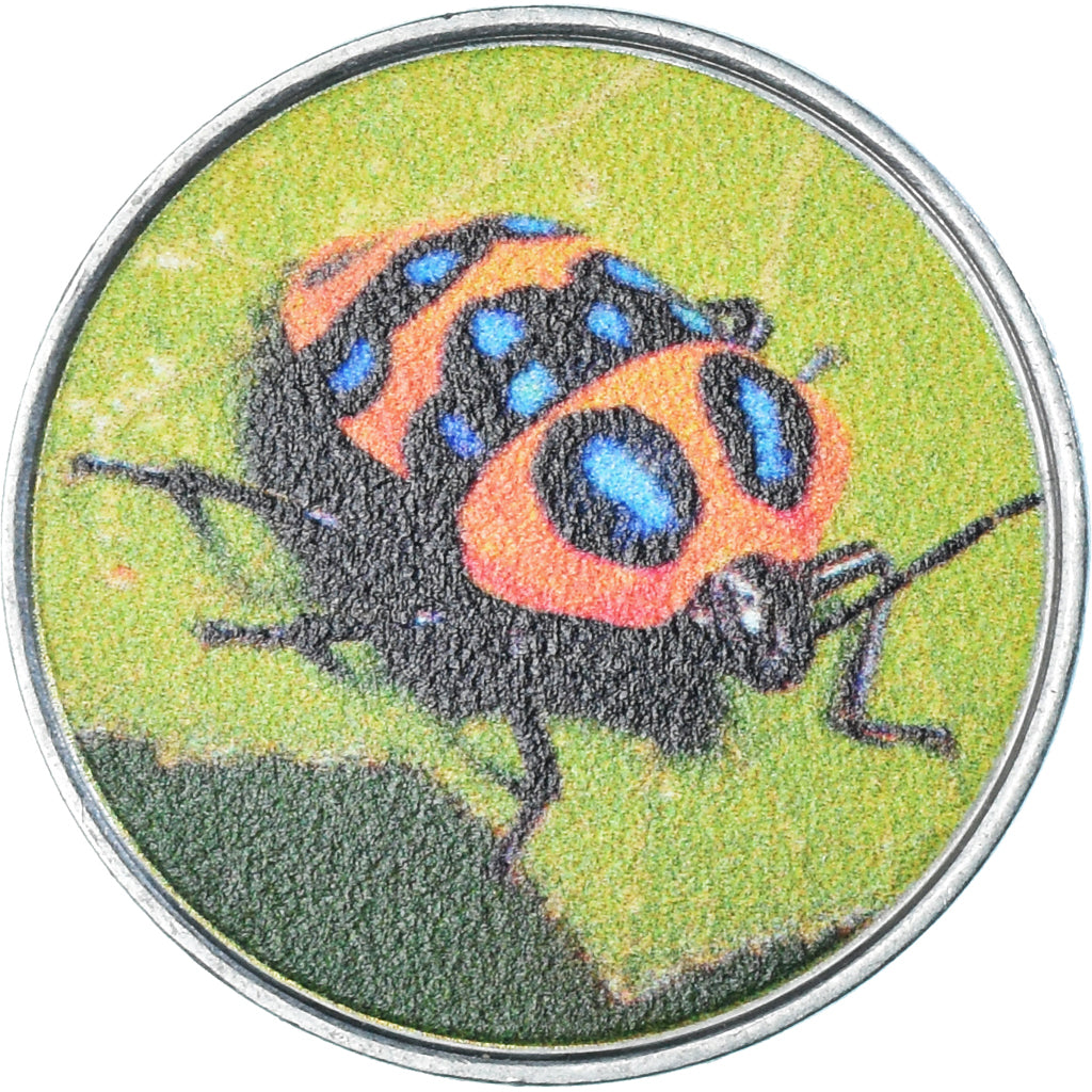 Coin INDIA-REPUBLIC TERESSA 3 rupees 2021 Insects.Colorized MS(63 ...