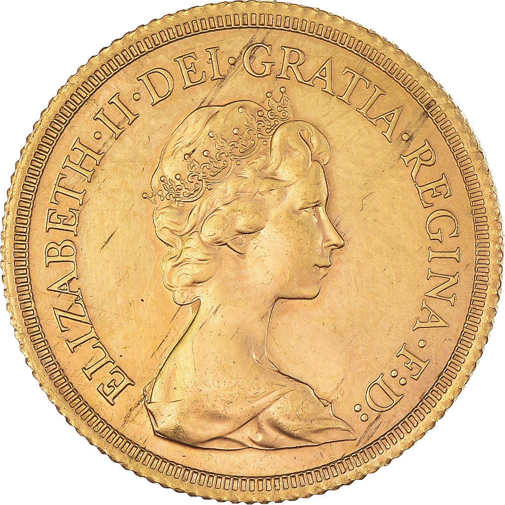 Coin Great Britain Elizabeth II Sovereign 1978 MS(64) Gold KM:919 ...