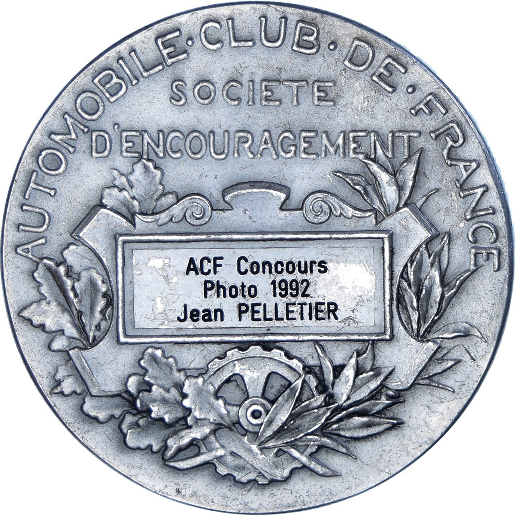 France Medal Automobile Club de France 1992 Dupuis.D Concours Photo ...