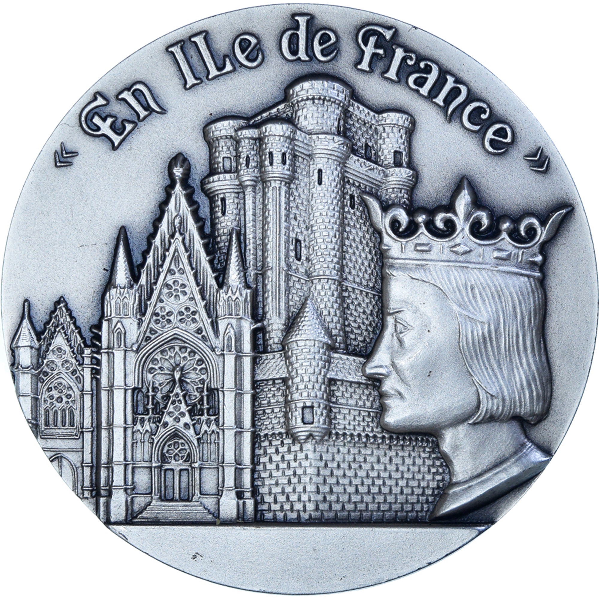 France Médaille Ile de France Château de Vincennes SPL+ Bronze argenté ...