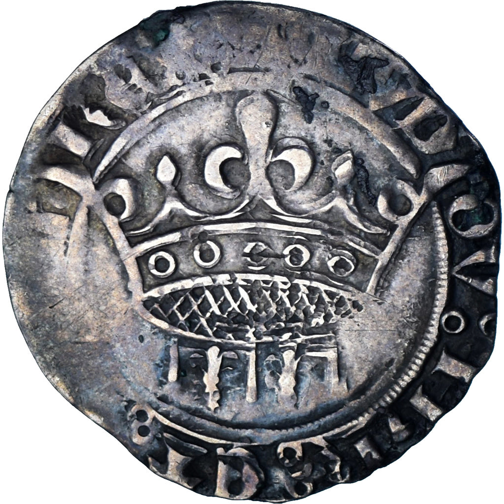 Coin France Provence Louis II d'Anjou Sol coronat 1414 Tarascon ...