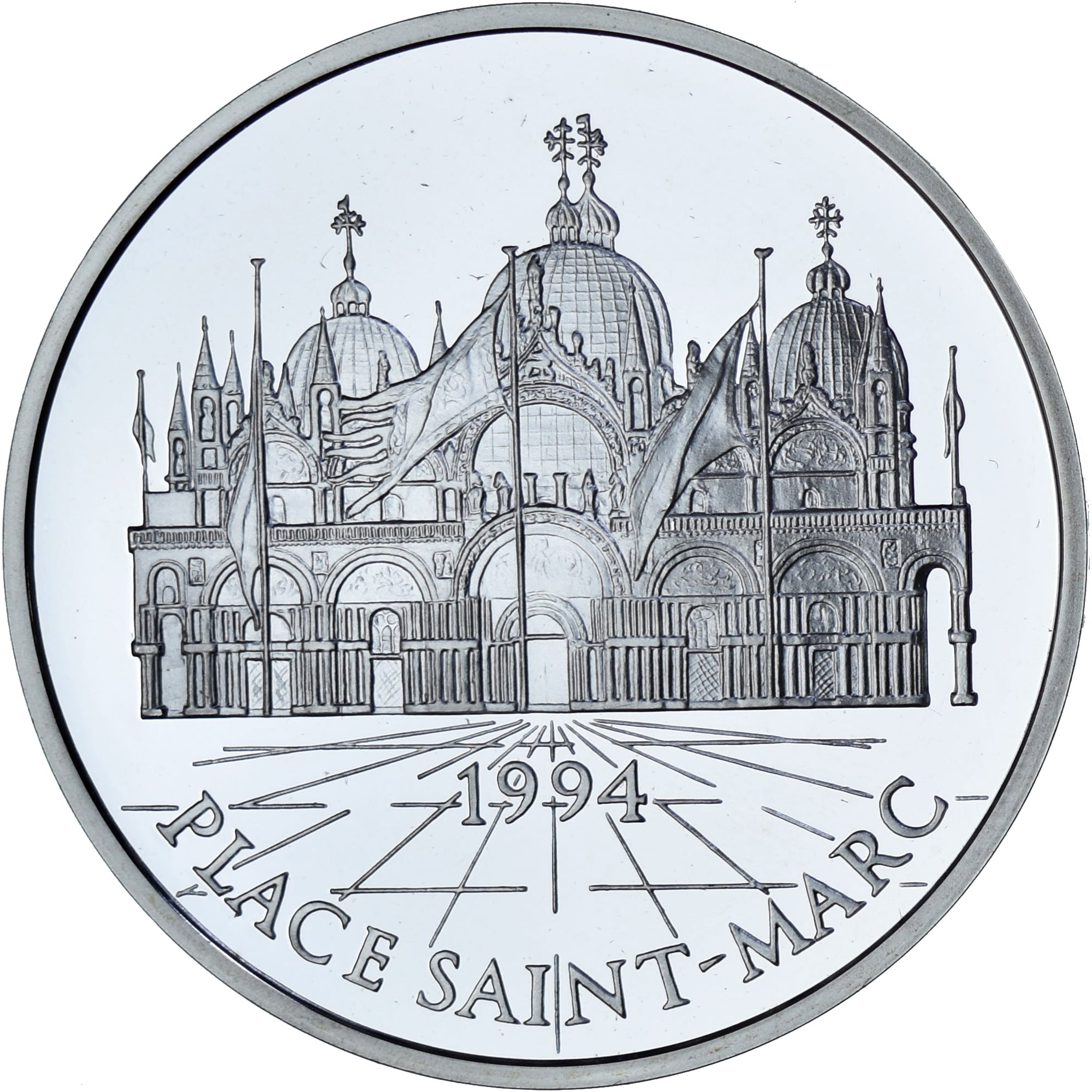 Coin France Place Saint-Marc Monuments et Sites d'Europe 100 Francs-15 ...