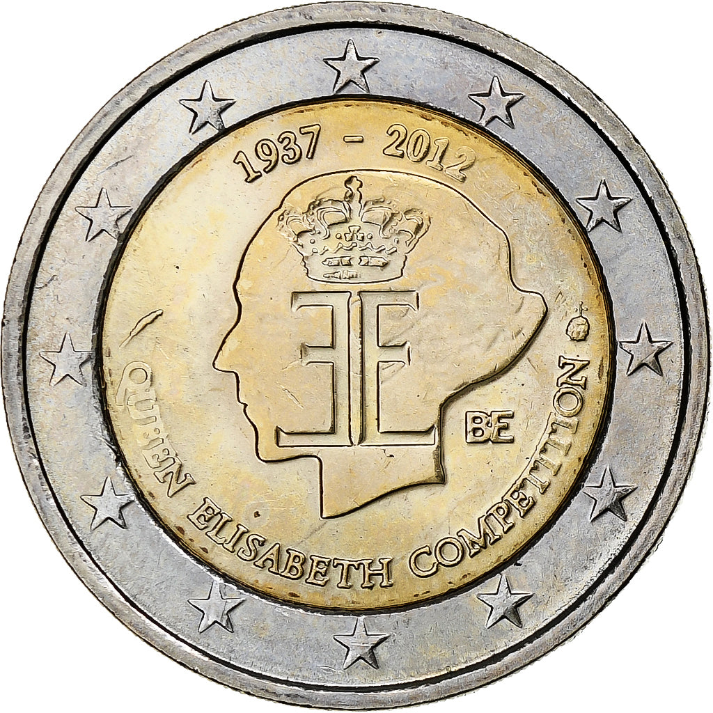 Belgium 2 Euro Queen Elisabeth 2012 Brussels MS(63) Bi-Metallic KM:317 ...
