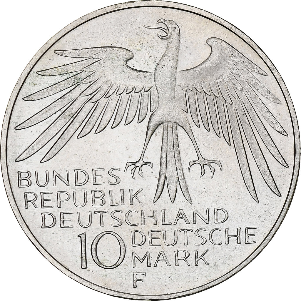 Münze Bundesrepublik Deutschland 10 Mark 1972 Stuttgart UNZ Silber – Numiscorner.com