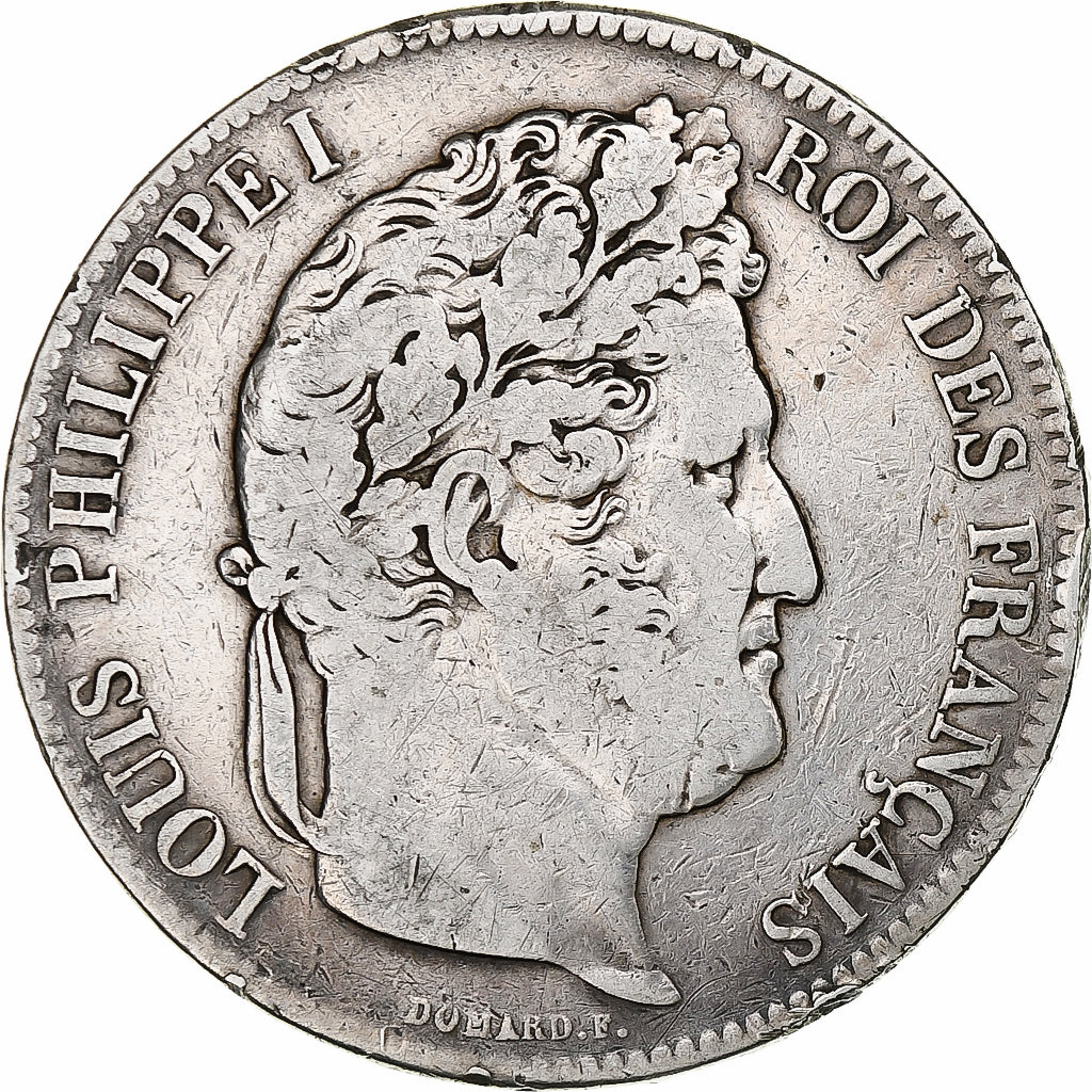France 5 Francs Louis-Philippe 1835 Lille Silver VF(30-35) Gadoury:678 ...