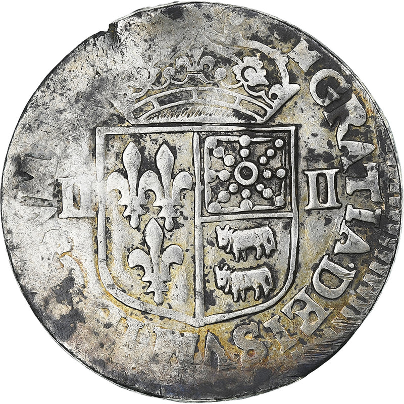 Coin France Louis XIII 100 livres dit 10 louis d'or col nu 1640 Paris ...