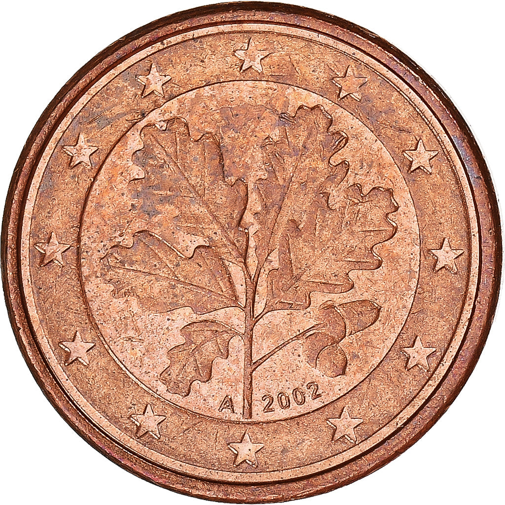 GERMANIA - REPUBBLICA FEDERALE Euro Cent 2002 Berlin BB Acciaio ...