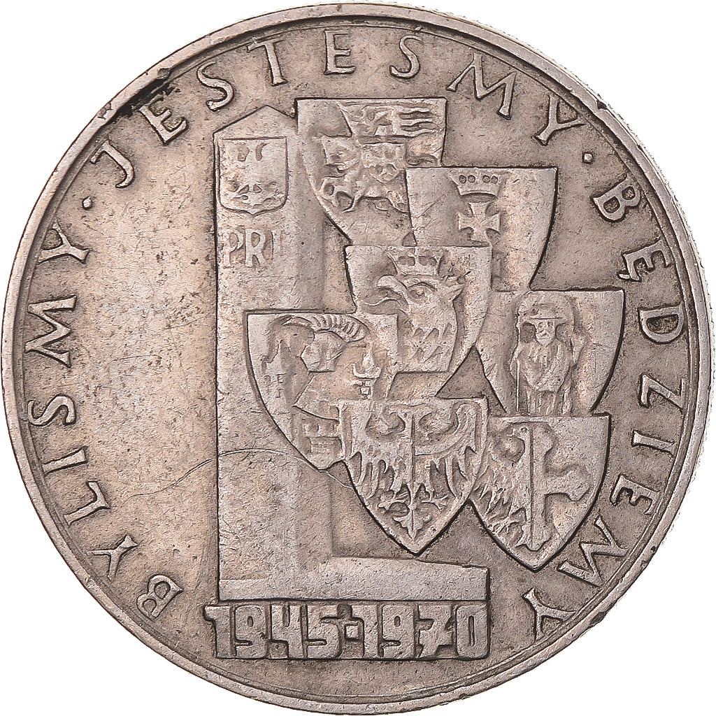 Coin Poland 10 Zlotych 1970 Warsaw EF(40-45) Copper-nickel KM:62 ...