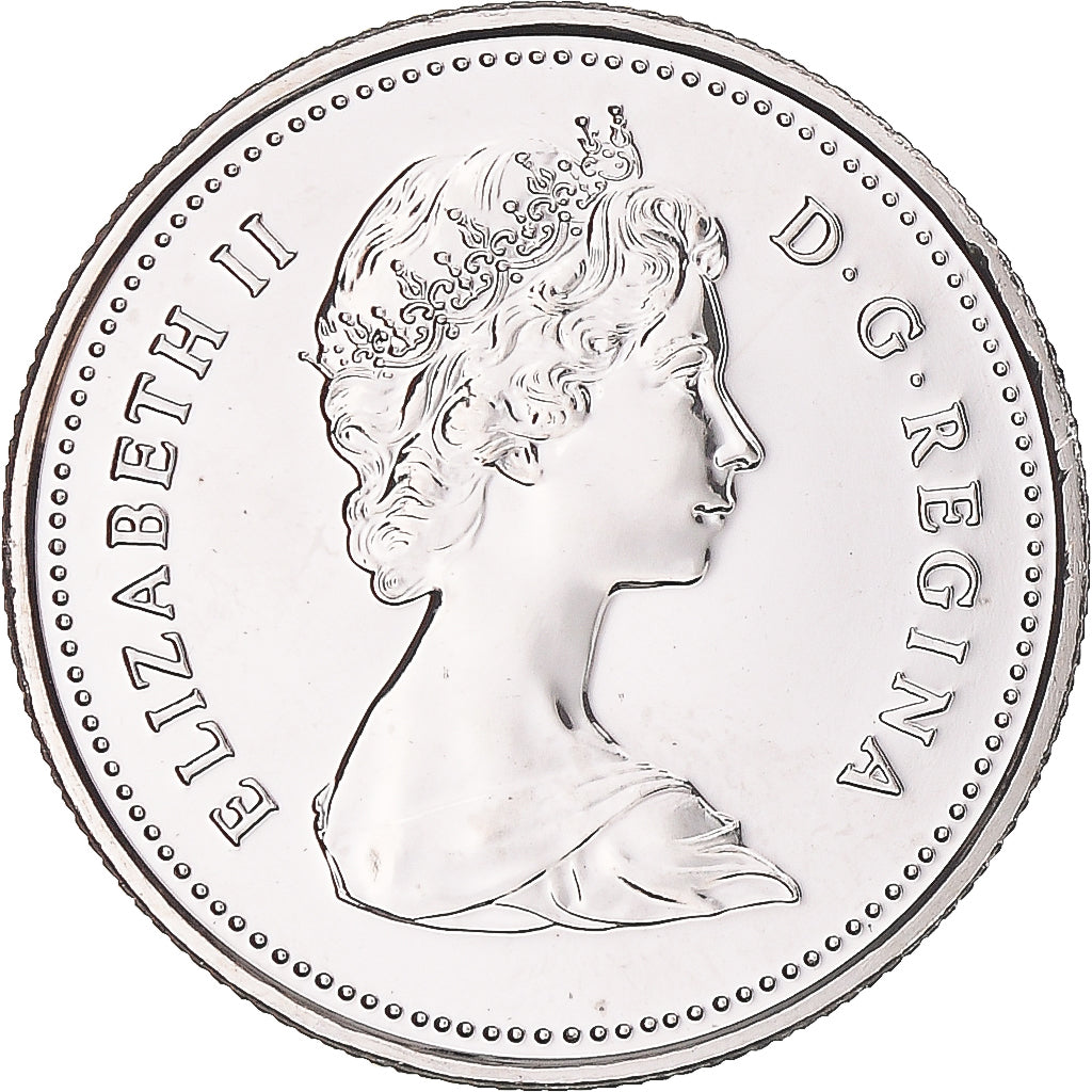 Moneda Canadá Elizabeth II 25 Cents 1981 Royal Canadian Mint Ottawa BU ...