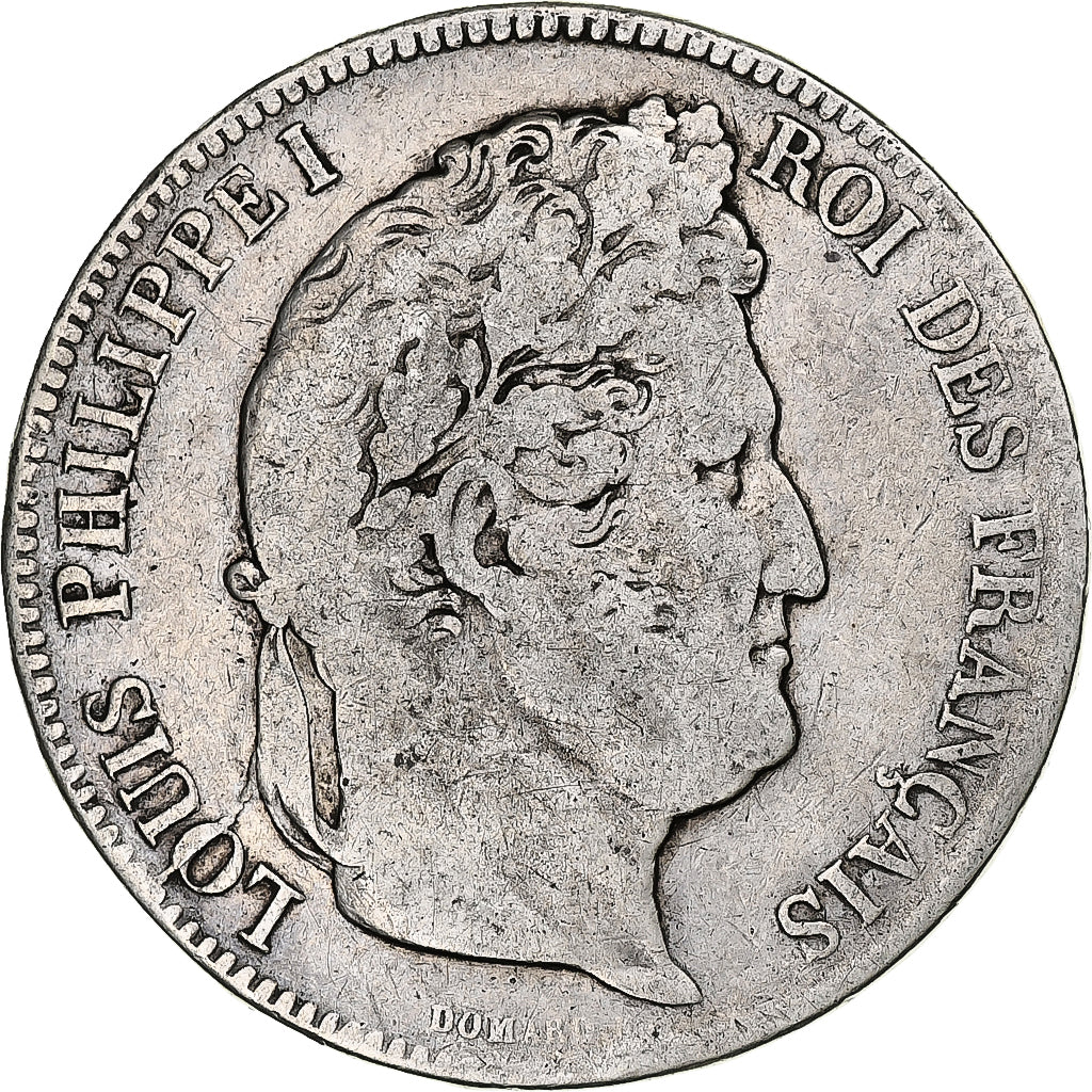 Coin France Louis-Philippe 5 Francs 1835 Lyon VF(20-25) Silver KM:749.4 ...
