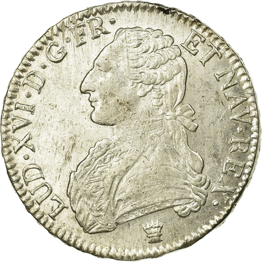 France Louis XVI Ecu aux branches d'olivier 1790 Limoges Silver EF(40 ...