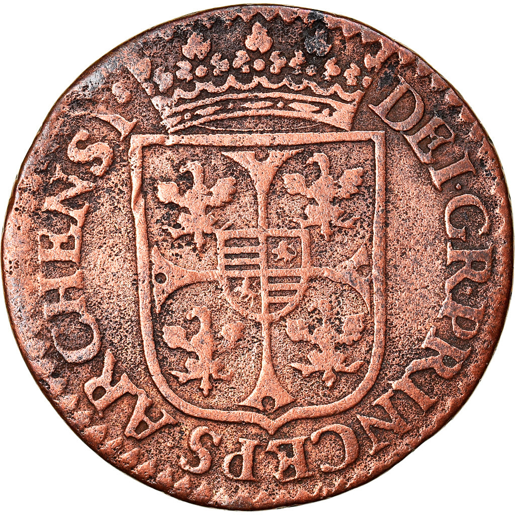 Coin FRENCH STATES NEVERS & RETHEL Charles of Gonzaga 2 Liard 1613 ...