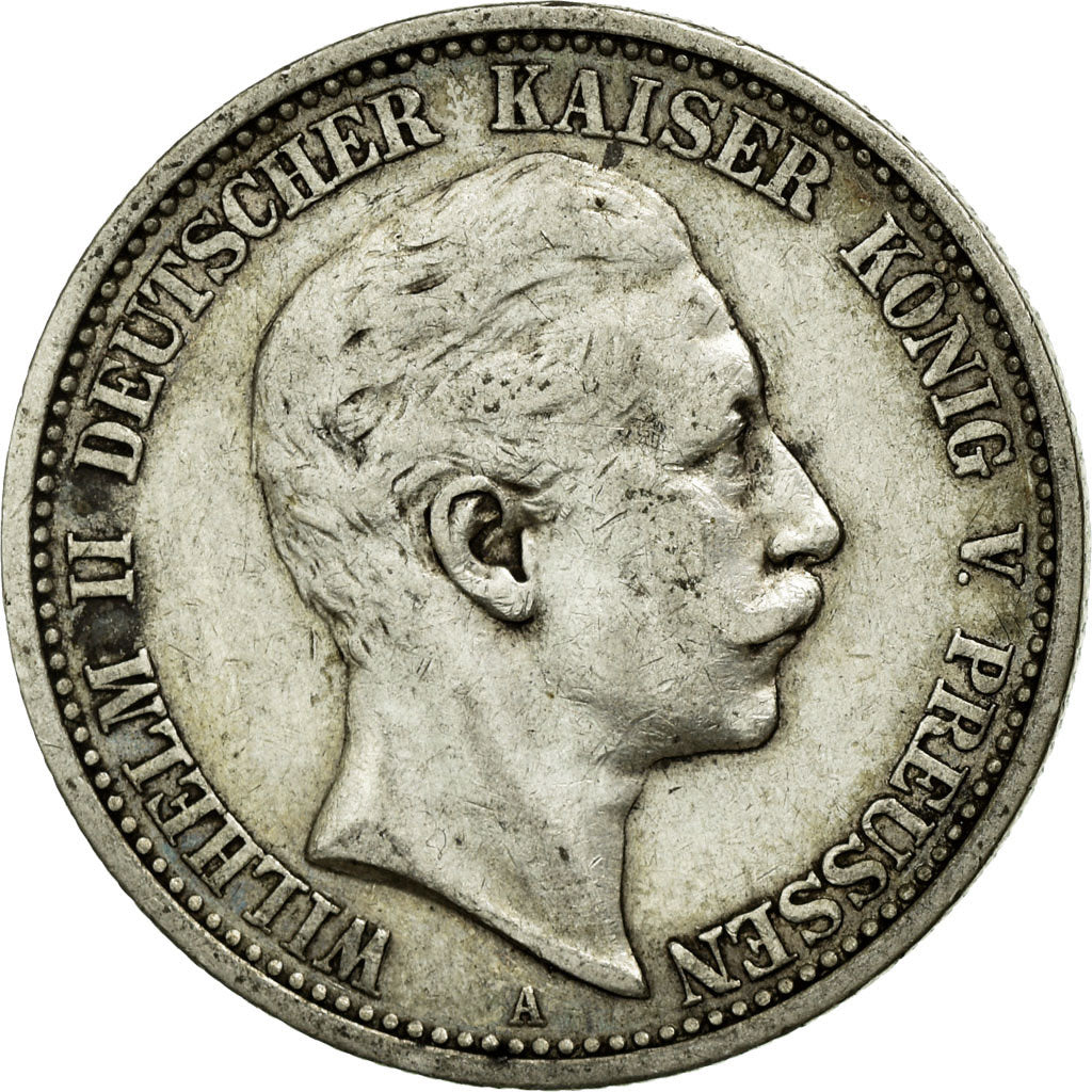 Coin German States PRUSSIA Wilhelm II 2 Mark 1904 Berlin EF(40-45 ...