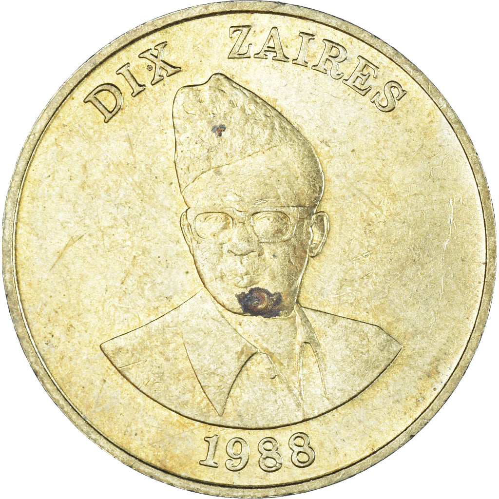 Coin Zaire 10 Zaïres 1988 – Numiscorner.com