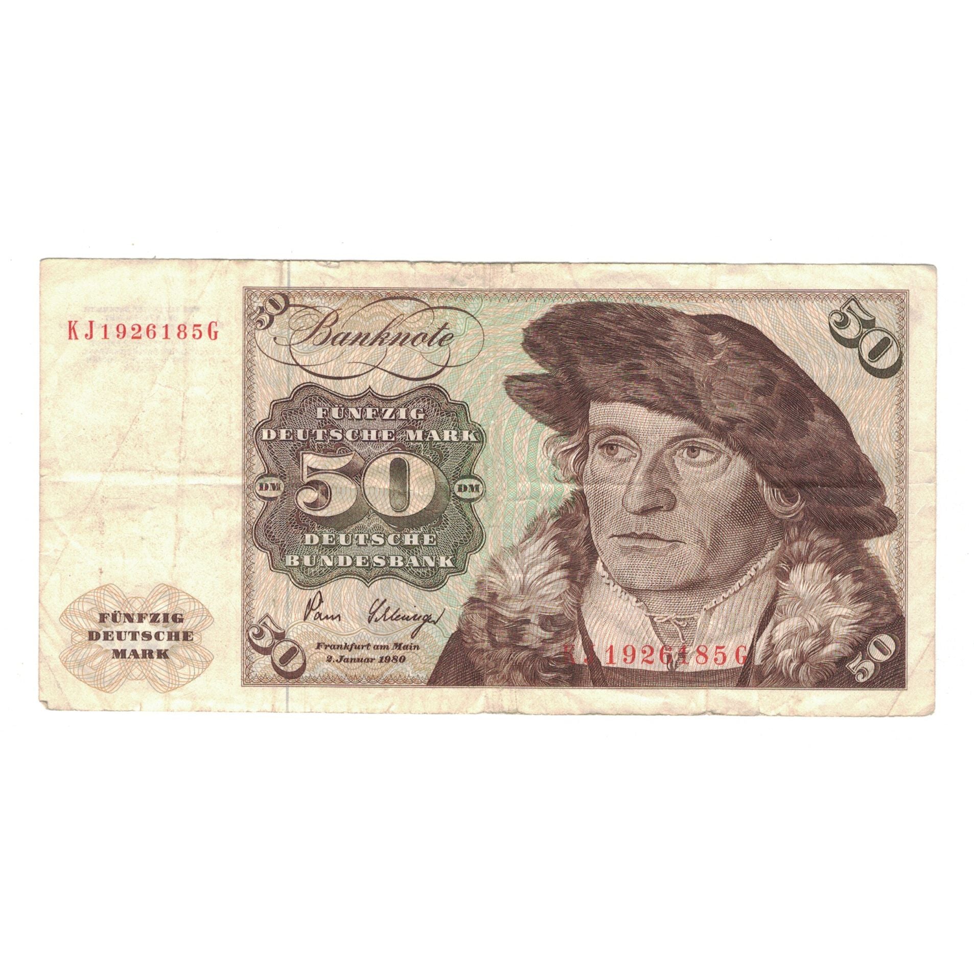 Banknote GERMANY - FEDERAL REPUBLIC 50 Deutsche Mark 1980 1980-01-02 ...