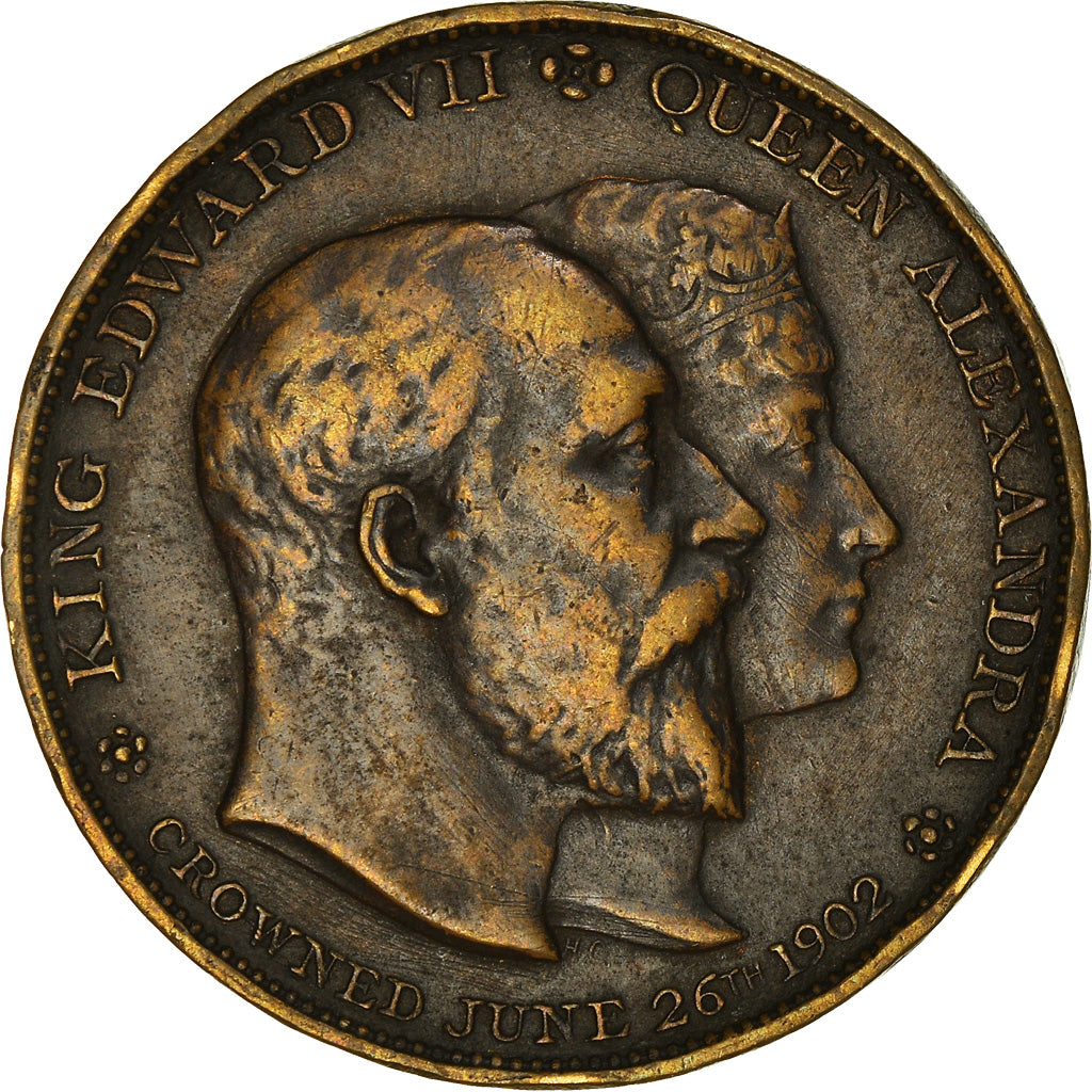 Royaume-Uni Jeton Royal Edward VII and Queen Alexandra Coronation ...