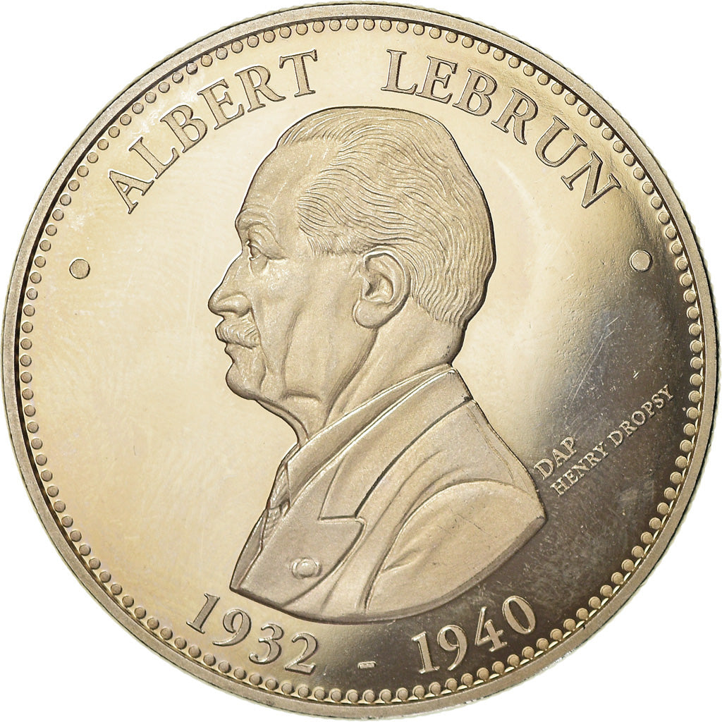 France Medal Les Présidents de la République Albert Lebrun Politics ...