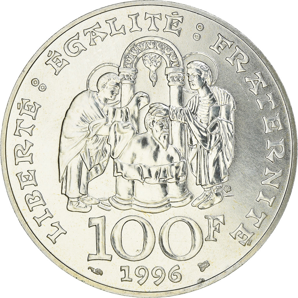Coin France Clovis 100 Francs 1996 MS(65-70) Silver KM:1180 Gadoury:953 ...