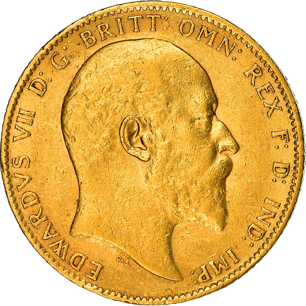 Coin Great Britain Edward VII Sovereign 1903 Souverain EF(40-45) Gold ...