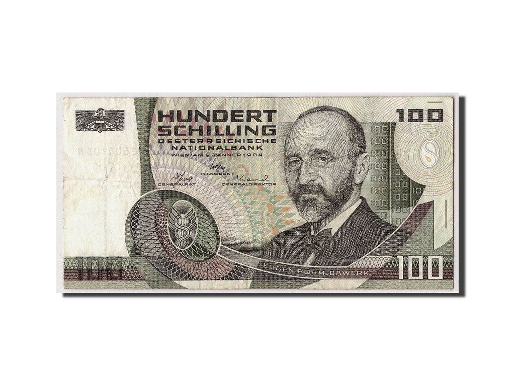 Banknote Austria 100 Schilling 1984 1984-01-02 KM:150 EF(40-45 ...