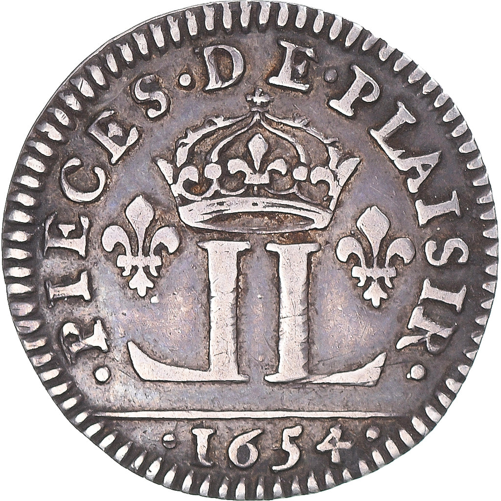 Monnaie France Louis XIV Pièce de plaisir 1654 Paris TTB Argent ...