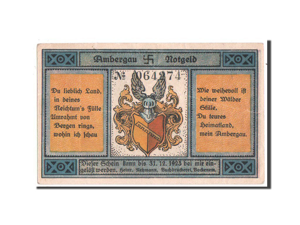 Banknote Germany Hannover 75 Pfennig 1922 AU(55-58) Mehl:130.1a ...