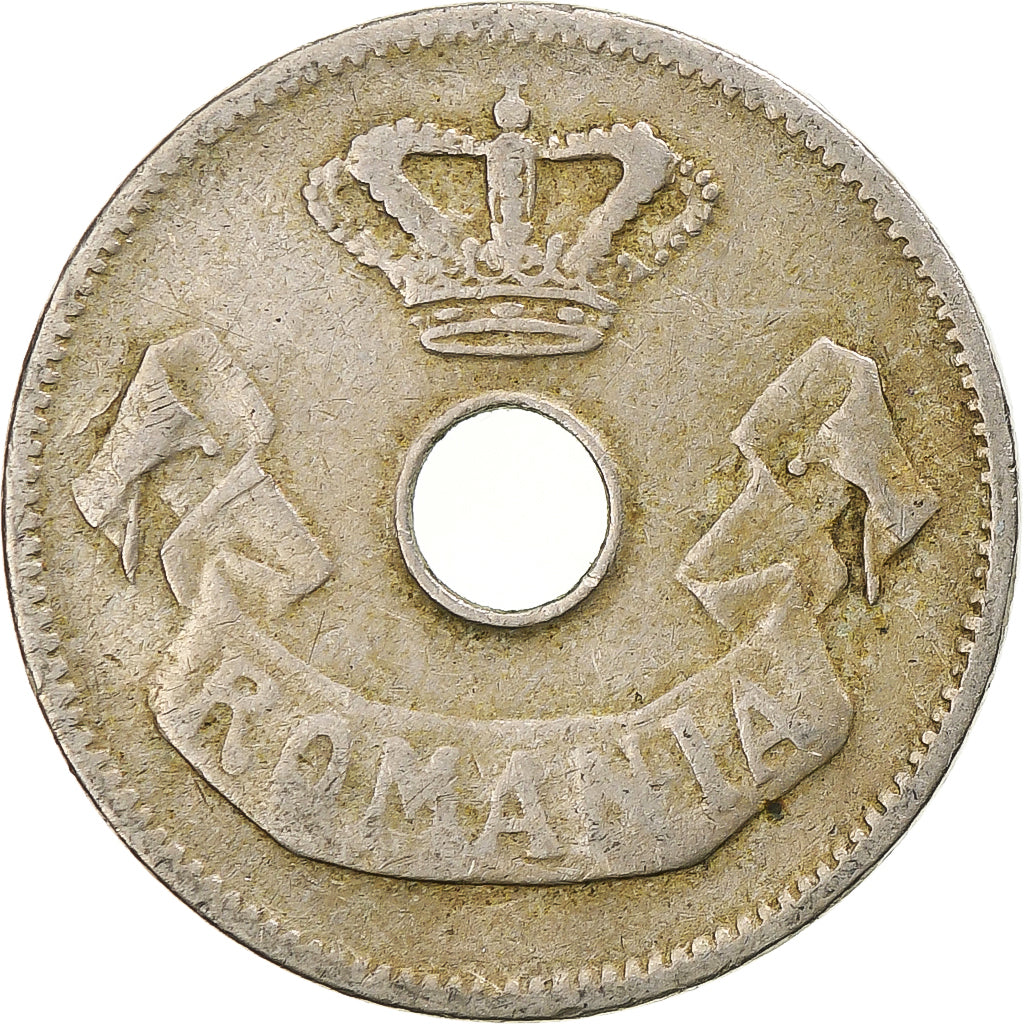 Coin Romania Carol I 10 Bani 1905 VF(20-25) Copper-nickel KM:32 ...