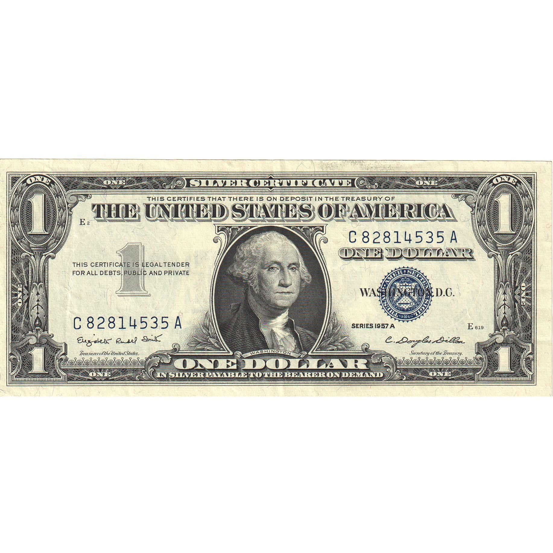 Banknote United States One Dollar 1957A Richmond KM:1463 UNC(63 ...