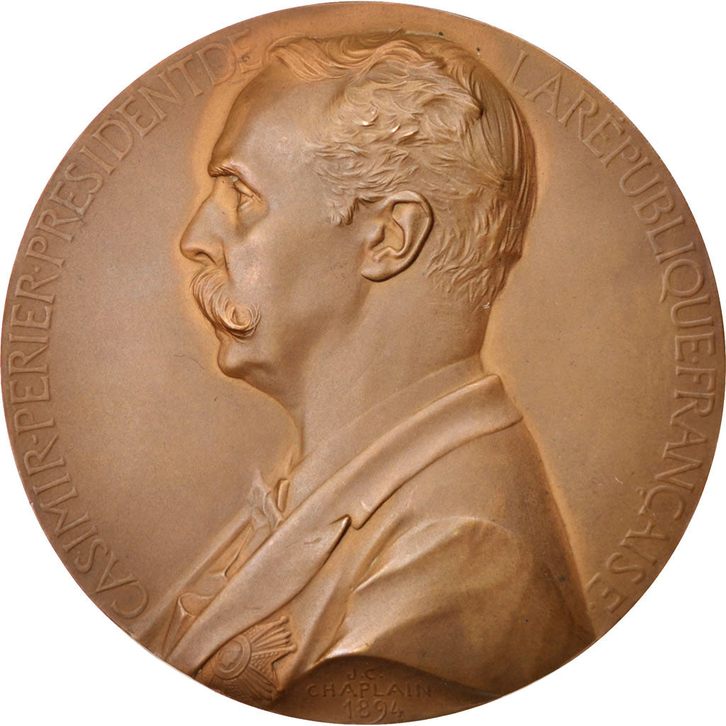 France Medal French Third Republic History Chaplain AU(55-58) Bronze ...