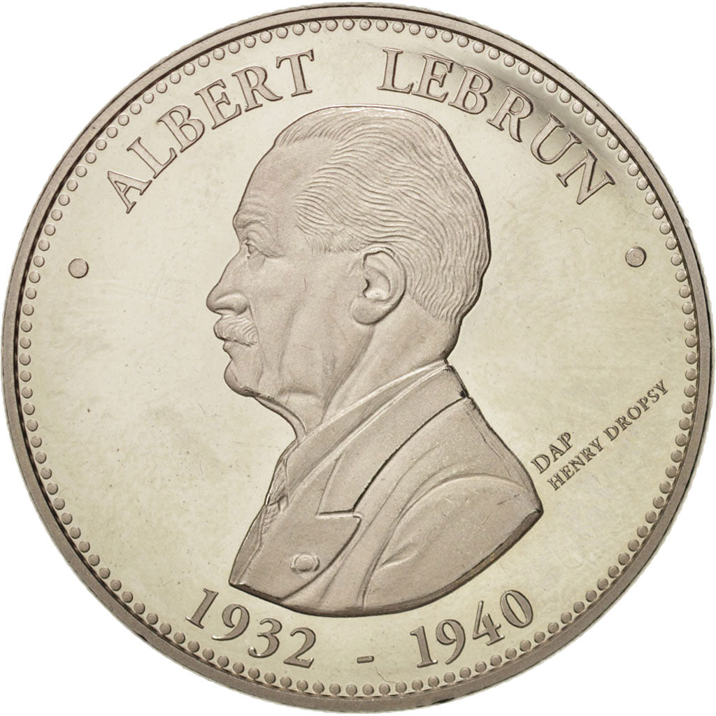 France Medal Les Présidents de la République Albert Lebrun History ...