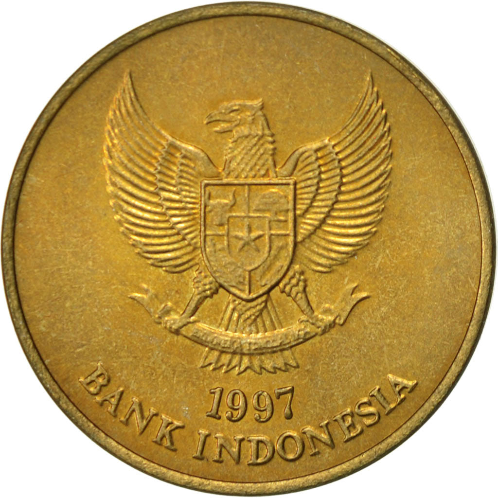 Coin Indonesia 500 Rupiah 1997 AU(50-53) Aluminum-Bronze KM:59 ...