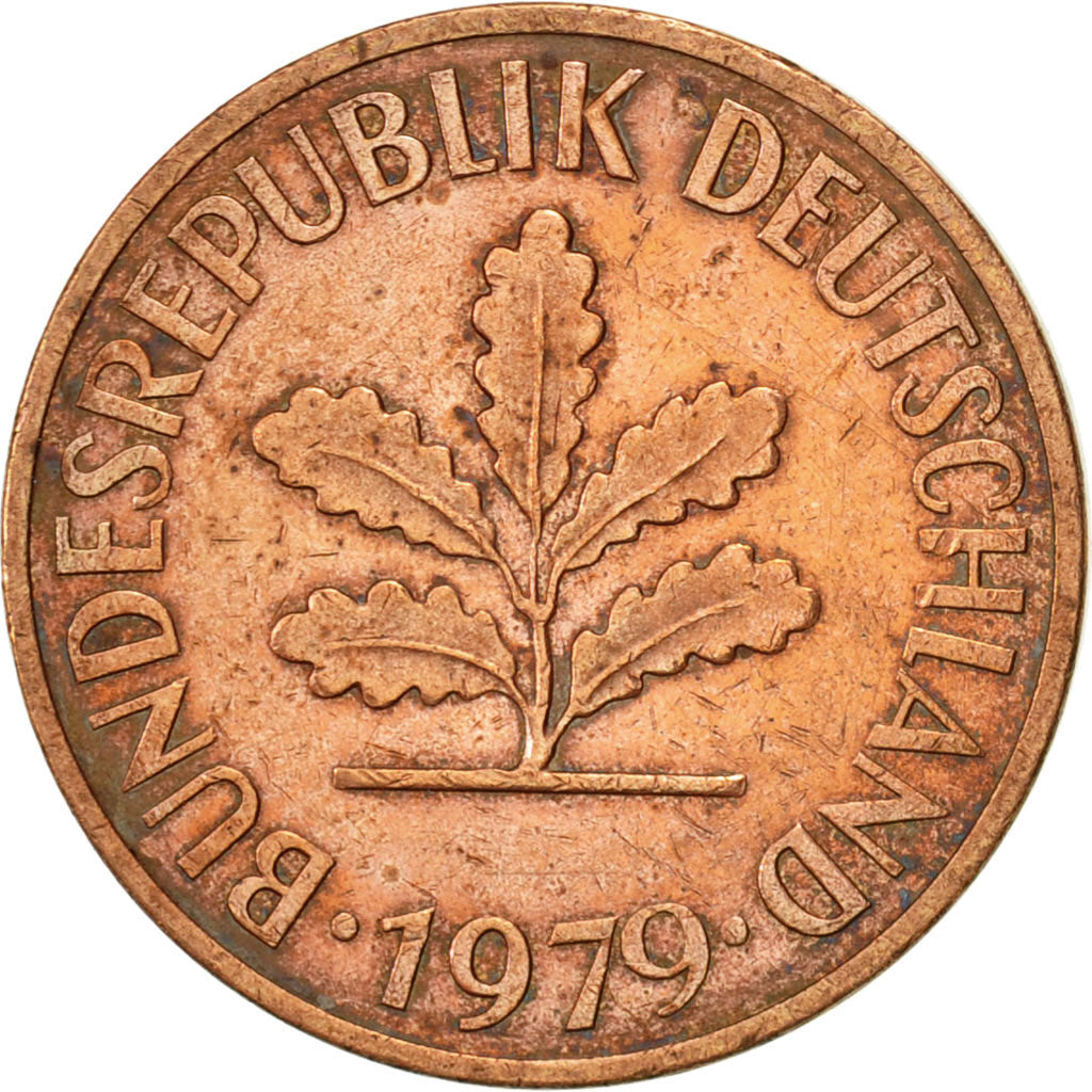 Coin GERMANY - FEDERAL REPUBLIC 2 Pfennig 1979 Hambourg EF(40-45 ...