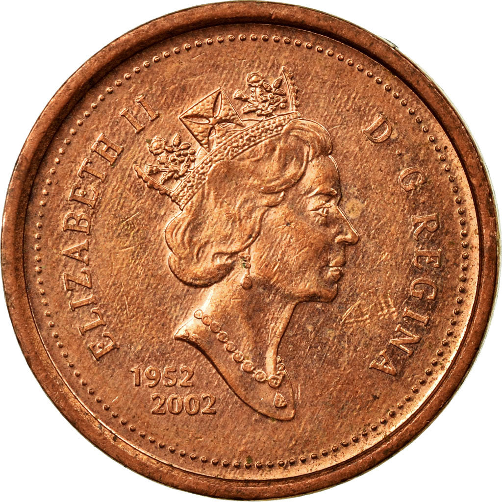 Coin Canada Elizabeth II Cent 2002 Royal Canadian Mint EF(40-45) Silver ...